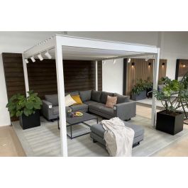 Proteus White 3x3 Aluminium Pergola